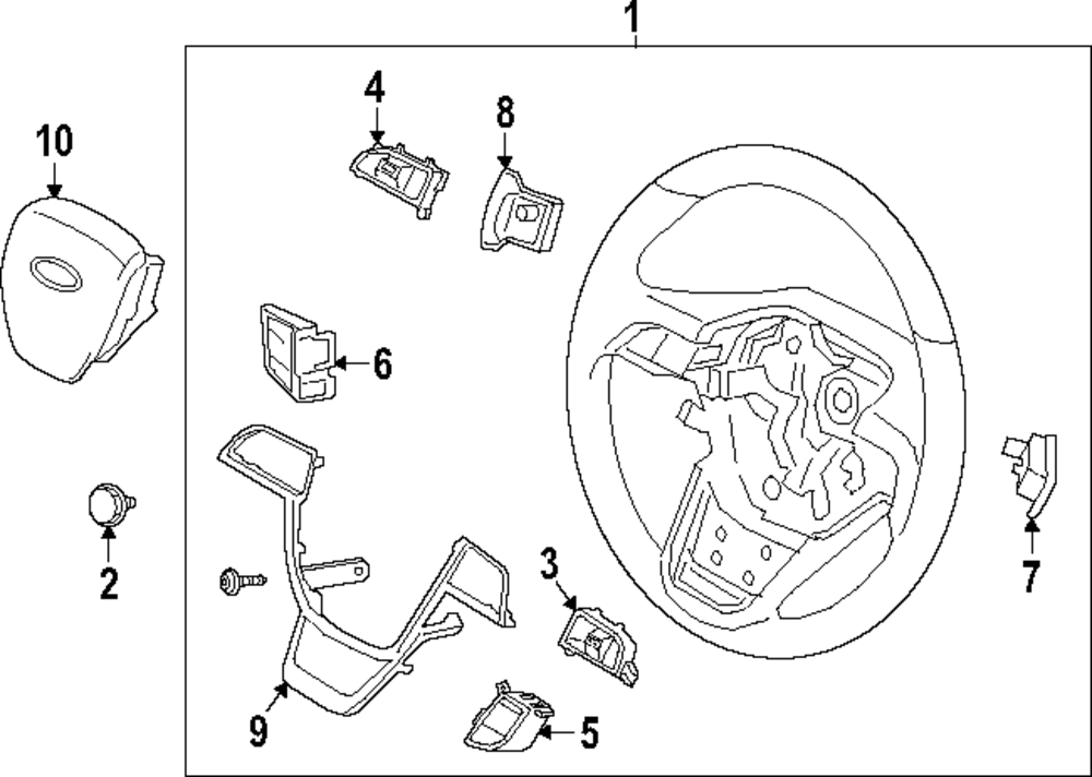 2022-2024 Lincoln Navigator Cruise Switch NL7Z-9C888-CA | OEM Parts Online