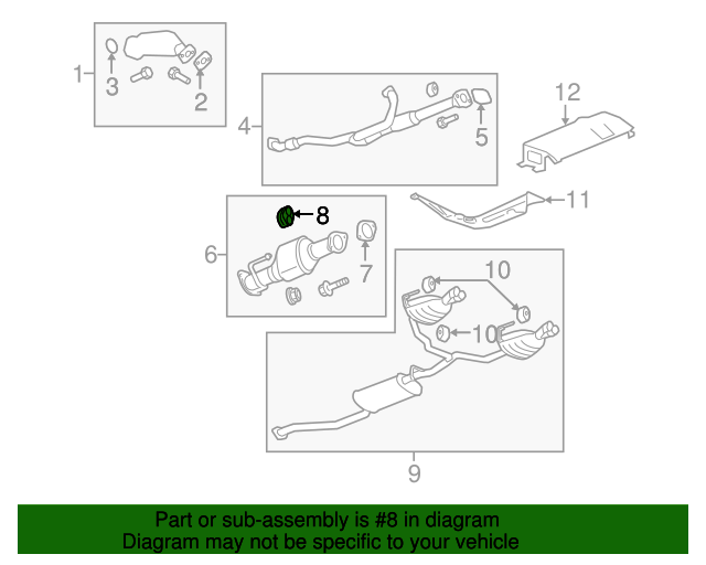 2007-2017 GM Exhaust System Hanger Insulator 15287606 | QuirkParts