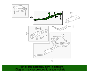 2009-2017 GM Exhaust Flexible Pipe 25861524 | AutoNation Parts