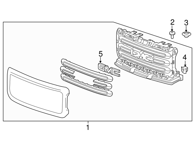 84733966 GM Front Grille | GM Parts Store