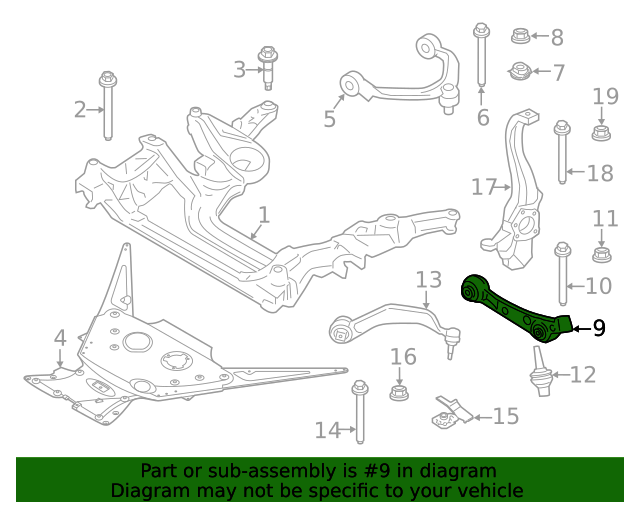 BMW 31-10-8-096-242 - Lower Control Arm - 2020-2024 BMW | Wholesale BMW ...