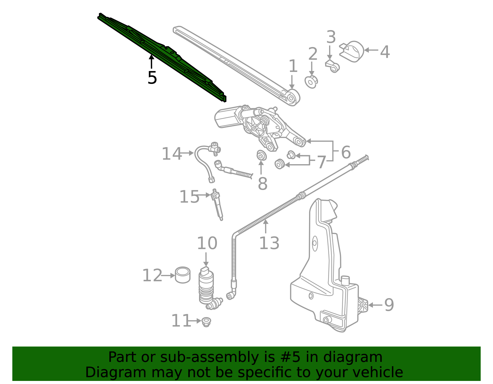 2019-2025 Audi Wiper Blade 4KE-955-425 | Audi USA Parts