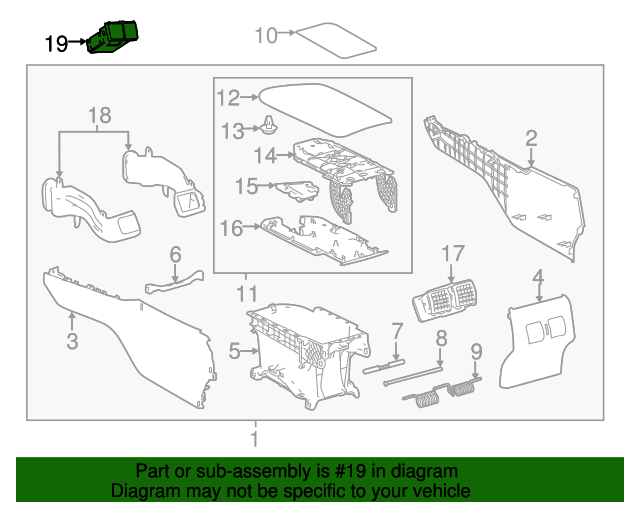Toyota - 86190-12070 - USB Port - 2021-2024 Toyota Camry | Nucar Toyota ...