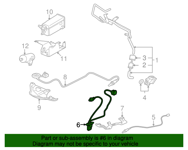 2008-2023 Mitsubishi Oxygen Sensor 1588A141 | Factory Mitsubishi Parts