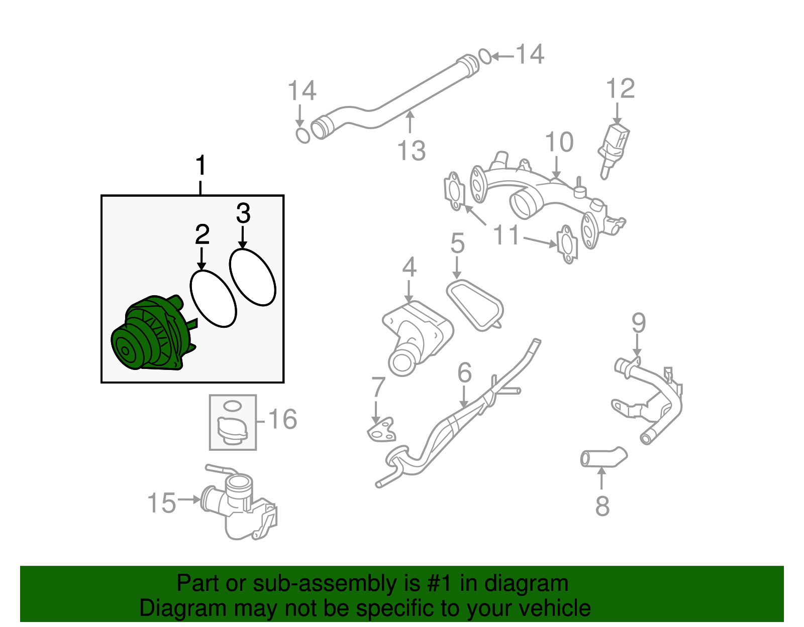 2007-2024 Nissan Water Pump B1010-JK20A | Team Nissan Inc.