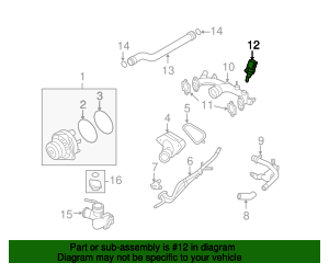 22630-ED000 - Coolant Temp Sensor - 1995-2023 Nissan | Nissan OEM Parts ...