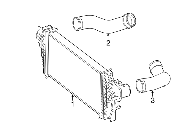 251-528-12-82 - Engine Air Intake Hose 2007-2012 Mercedes-Benz ...