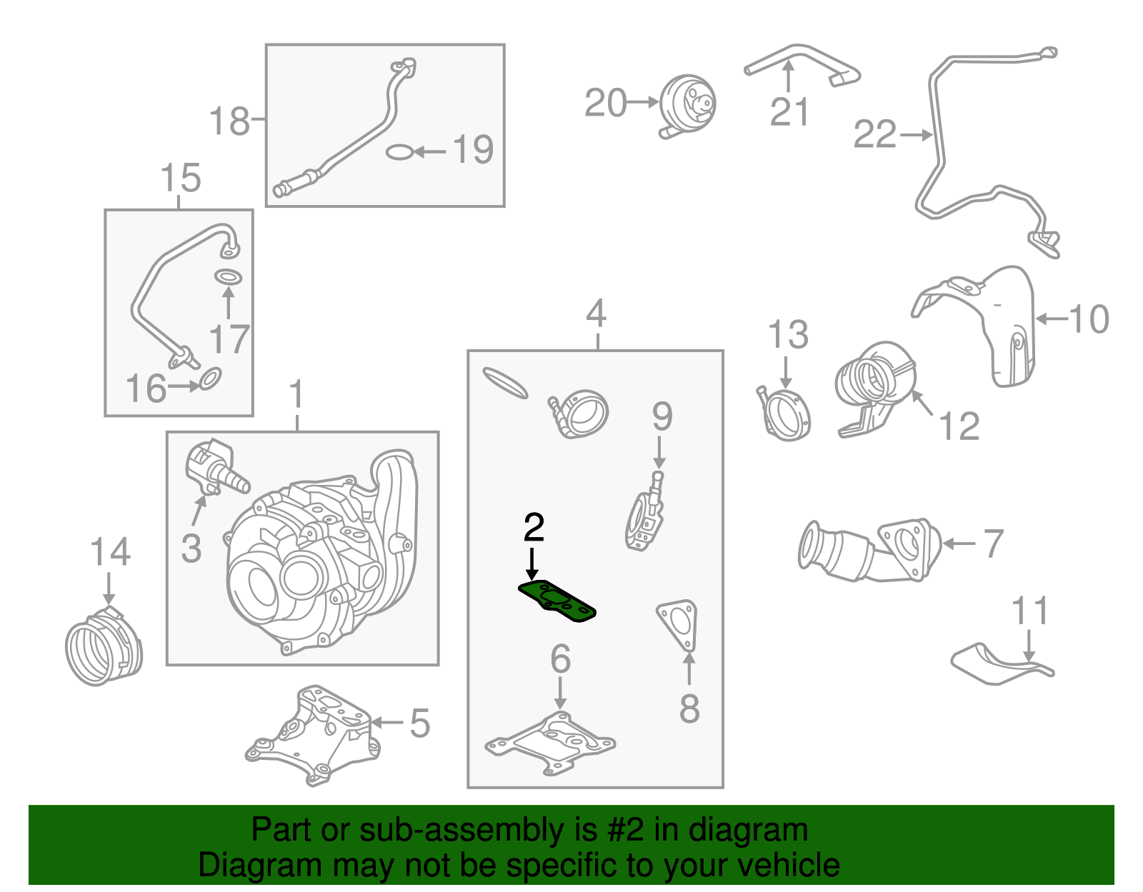 2015-2016 Ford 2015-2016 Ford - Turbocharger Gasket FC3Z-6587-A | My ...