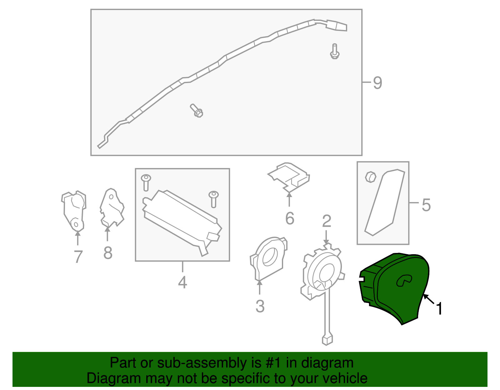 2008-2011 Infiniti EX35 Driver Inflator Module Y851M-1BA0A | INFINITI ...