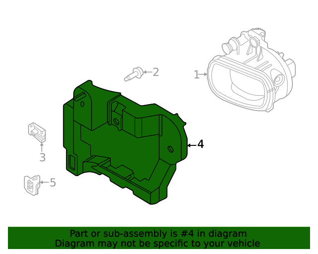 2021-2023 Nissan Rogue Lamp Bracket 26910-6RR0A | TascaParts.com