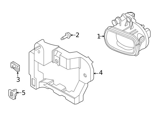 2021-2023 Nissan Rogue Lamp Bracket 26910-6RR0A | TascaParts.com