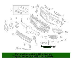 2015-2019 Mercedes-Benz GLA 45 AMG® Trim, Bumper 156-885-28-01 ...