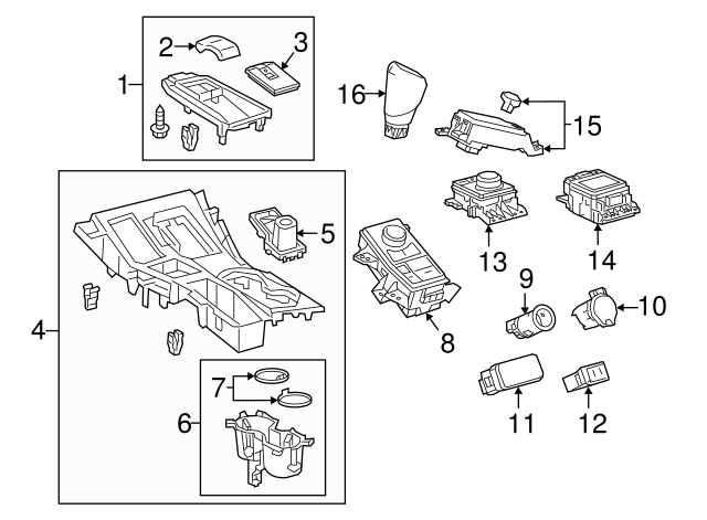 2018-2021 Lexus Console Trim Panel 58805-78030-C2 | AutoNationParts.com