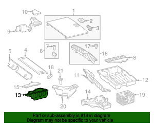 204-680-64-01-9051 - Package Tray 2010-2015 Mercedes-Benz | Mercedes ...