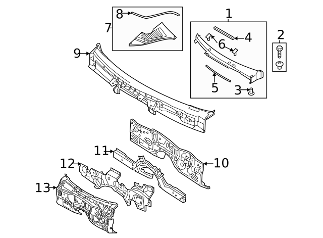 Genuine Insulator Pad for 2021-2023 Genesis G80 | Part# 84124-T1000 ...