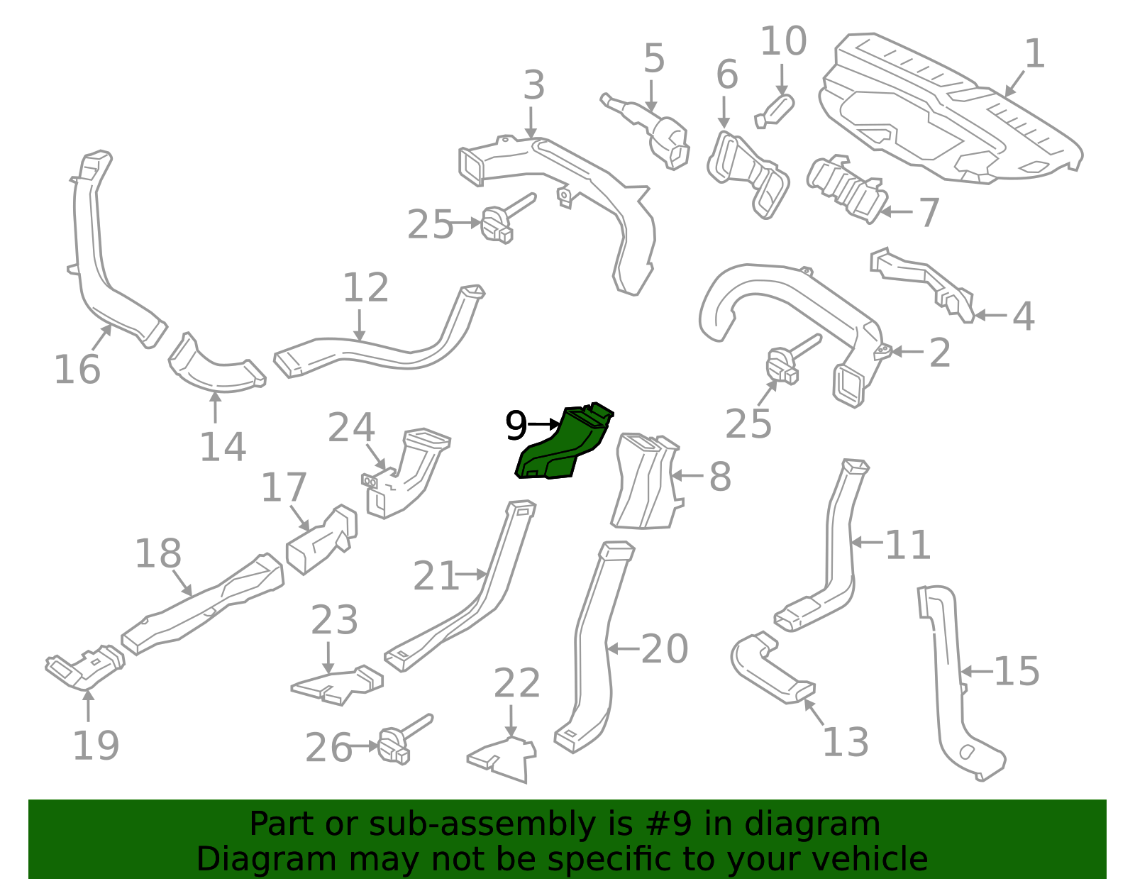 31390101 - HVAC Duct Adapter 2019-2025 Volvo | AutoNation Parts