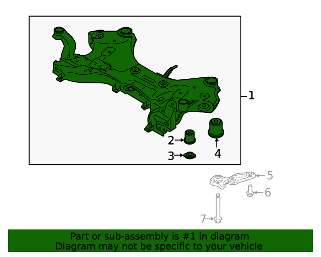 2021-2023 Hyundai Santa Fe Suspension Subframe Crossmember 62405-S2AA0 ...