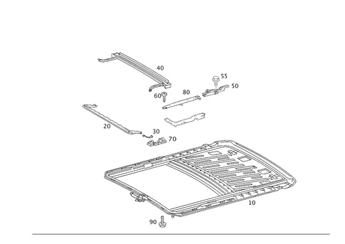 Sliding/Lifting Roof Frame for 2002 Mercedes-Benz C 32 AMG® | Mercedes ...
