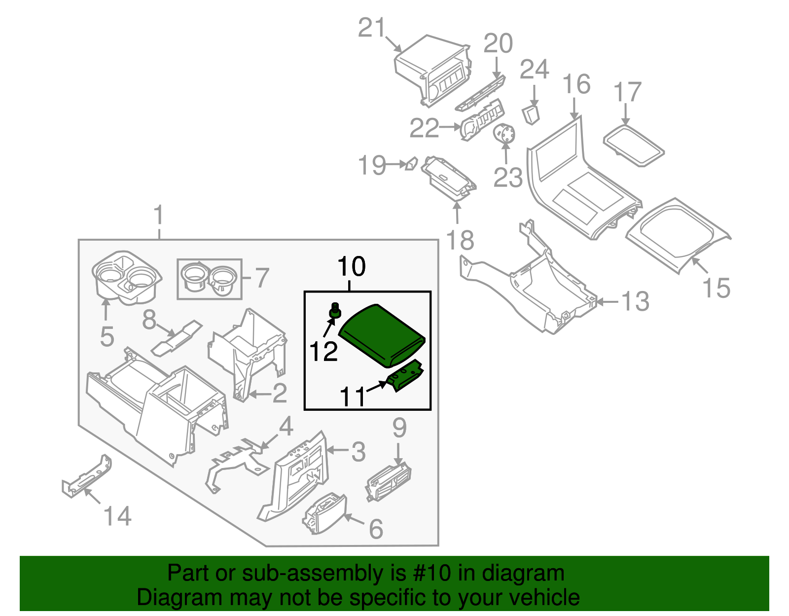 2008-2012 Nissan Pathfinder Lid Assembly 96920-ZS10A | Team Nissan Inc.