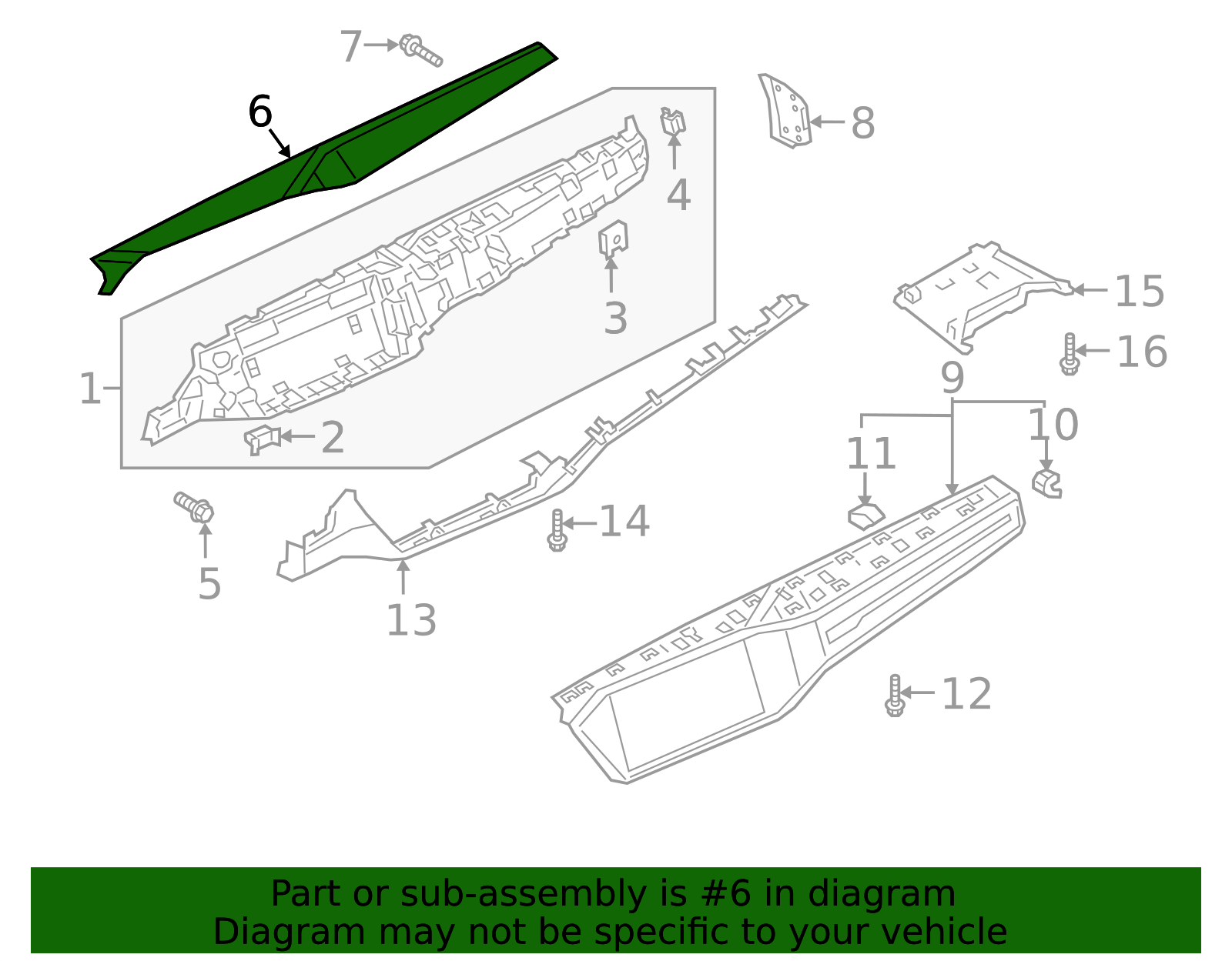 2019-2023 Audi Upper Trim 4K1-853-190-B-2XB | Audi OEM Parts Guy
