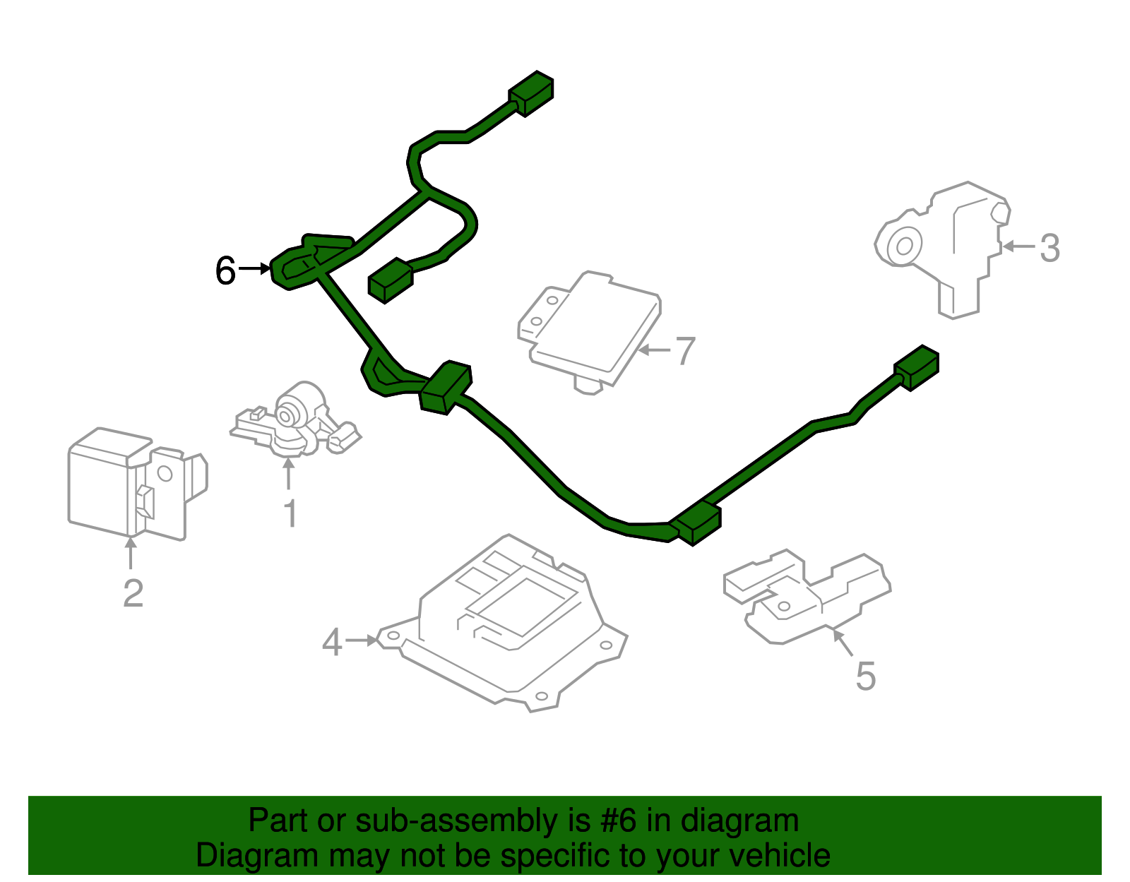 98854-6WK3A - Wire Harness 2020-2025 Nissan LEAF | Nissan Parts ...