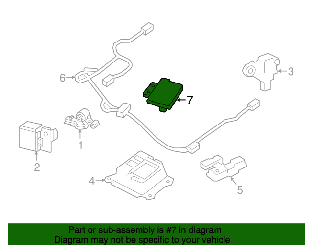 2017-2019 Nissan Leaf Occupant Module 98856-5SA0A | Parts for Nissans