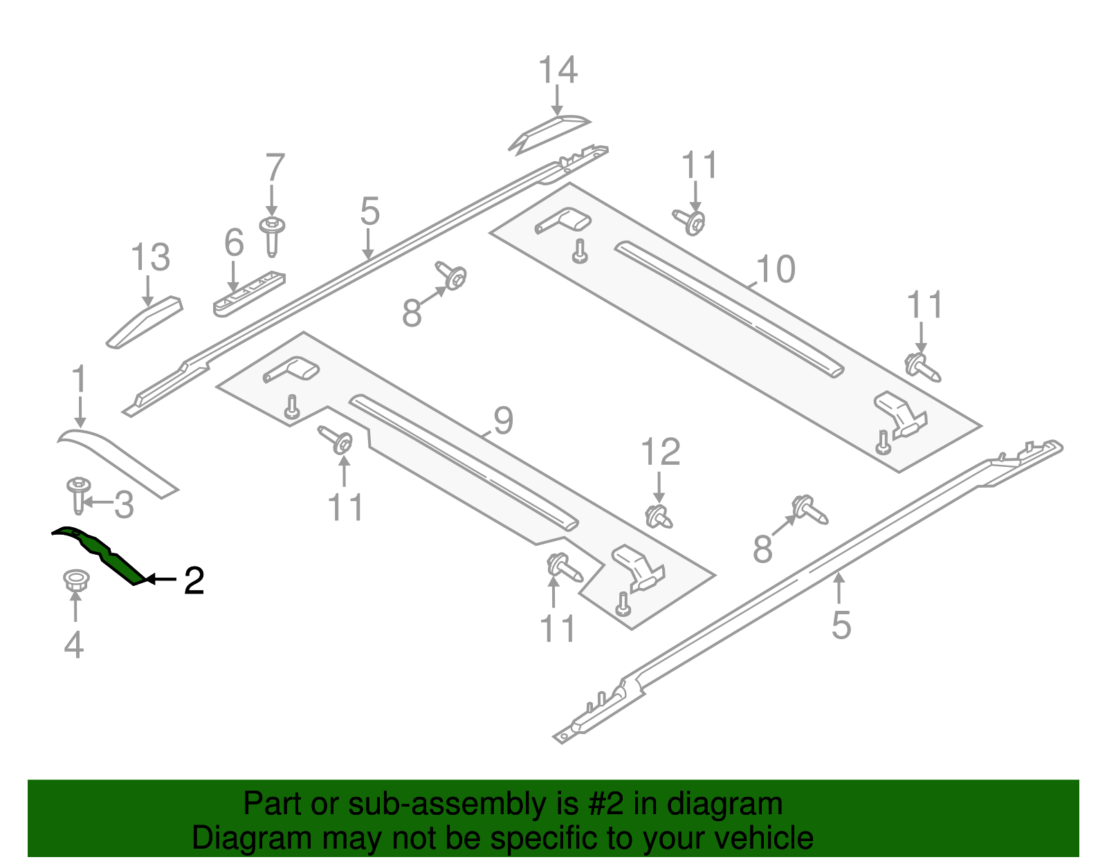 2018-2024 Ford | Roof Molding Retainer | JL1Z-7850002-AA | Walls' Ford ...