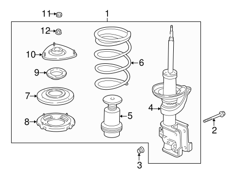 Struts & Components for 2011 Honda Element | OEM Parts Online