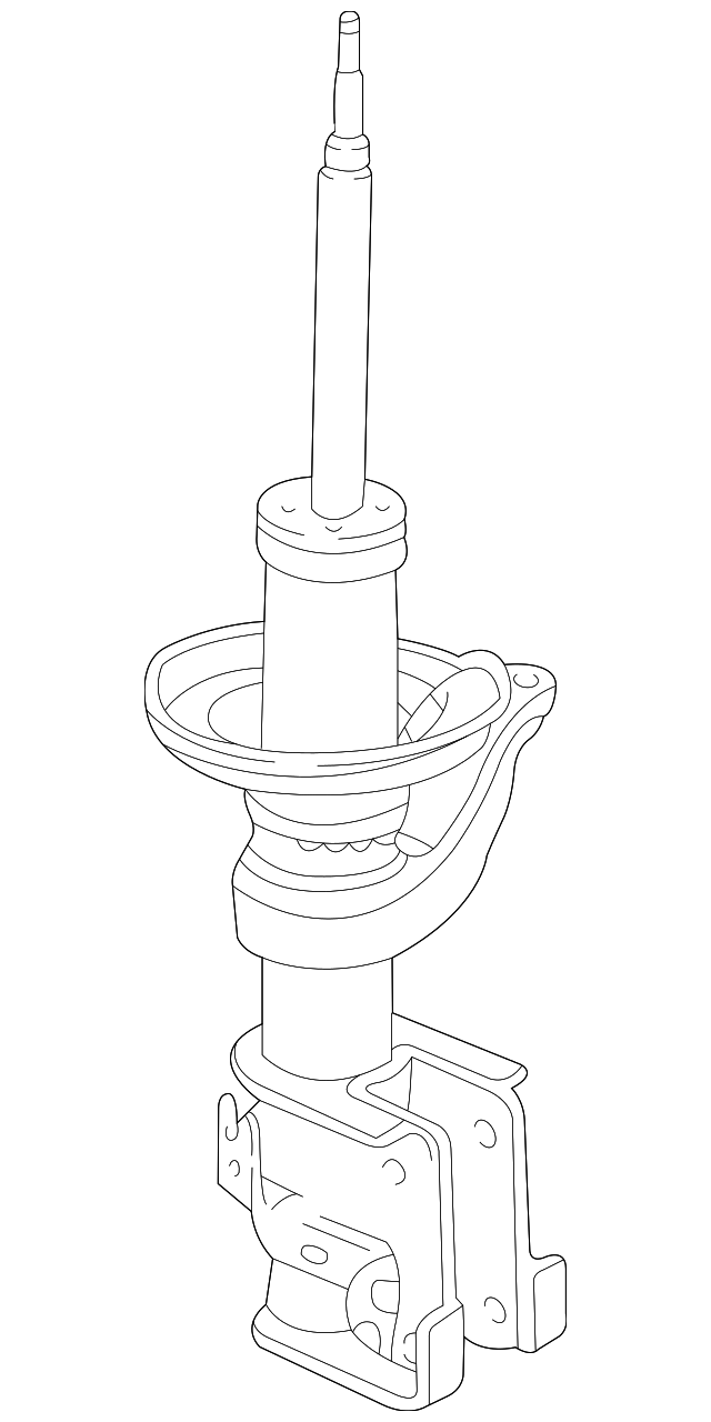 51605-SCV-A92 - Shock Absorber Unit R Front - 2007-2010 Honda Element ...