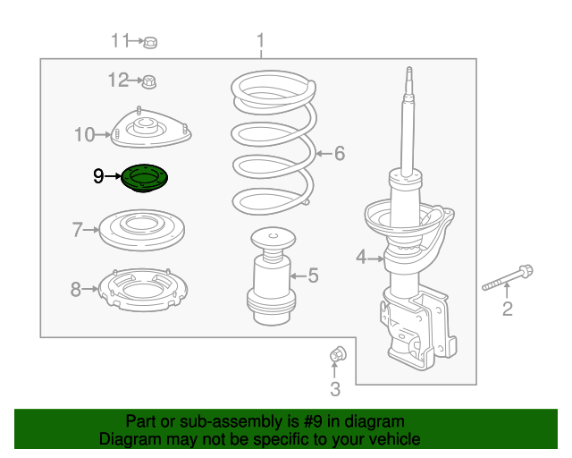 2001-2011 Honda Bearing 51726-S5A-004 | OEM Parts Online