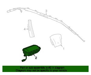 2014-2020 GM Instrument Panel Airbag 84637845 GM | GMPartsDirect.com