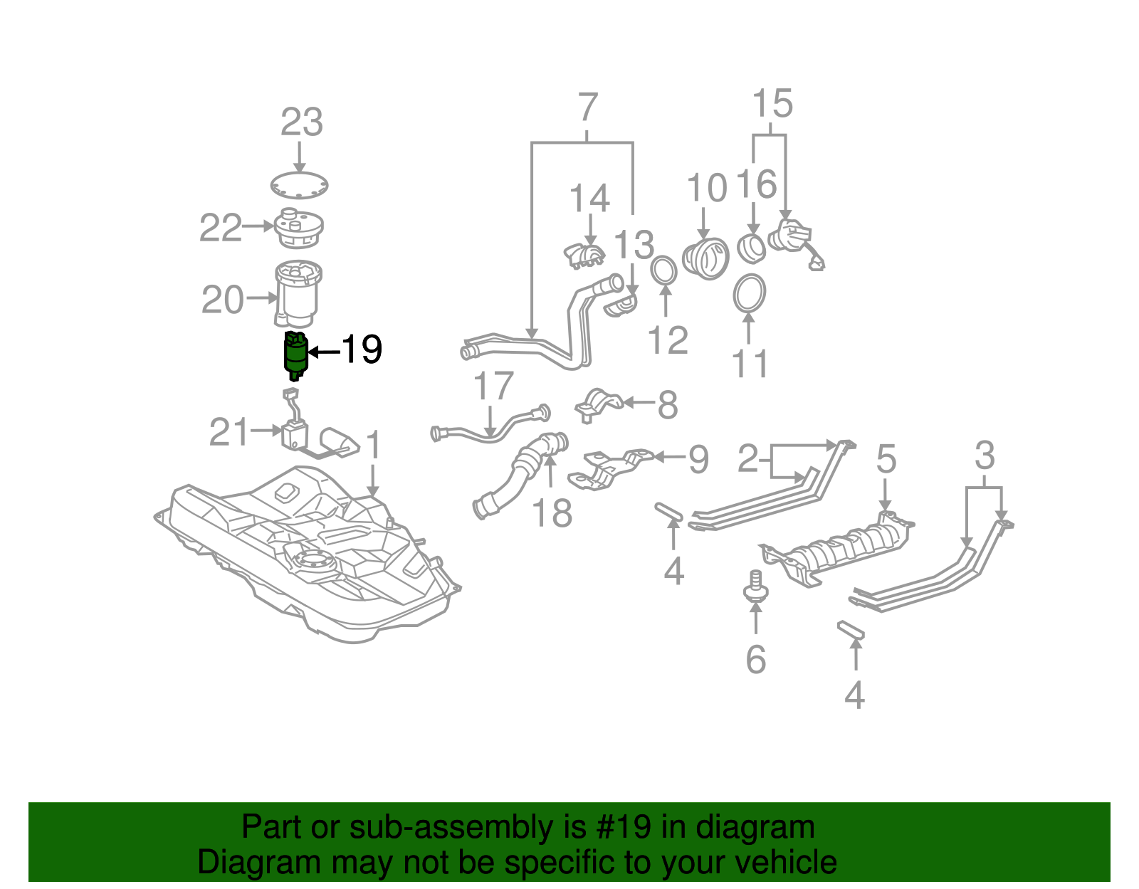 2000-2012 Toyota 2000-2012 Toyota - Fuel Pump 23221-0A040 | Sparks Parts