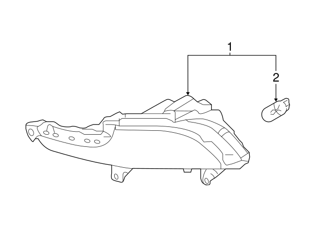 2013 Kia Fog Lamp Assembly - Driver's Side (LH) 92201-1M500 ...