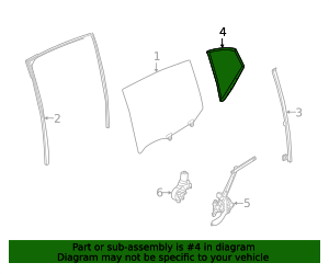 82220-6LE0A - Fixed Glass 2020-2024 Nissan Sentra | Nissan Parts ...