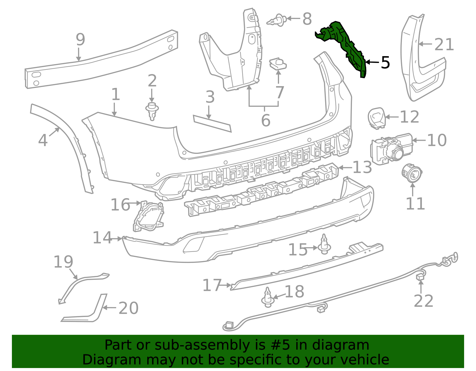 2014-2019 Toyota Highlander Side Support 52156-0E070 | Toyota Parts Center