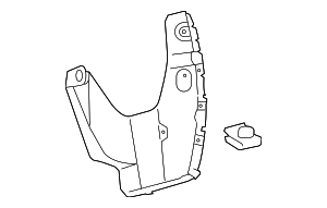 2014-2019 Toyota Highlander Side Shield 52591-0E060 | OEM Parts Online