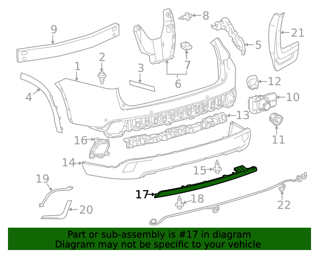 52151-0E040 - Extension Panel - 2014-2019 Toyota Highlander | Conicelli ...