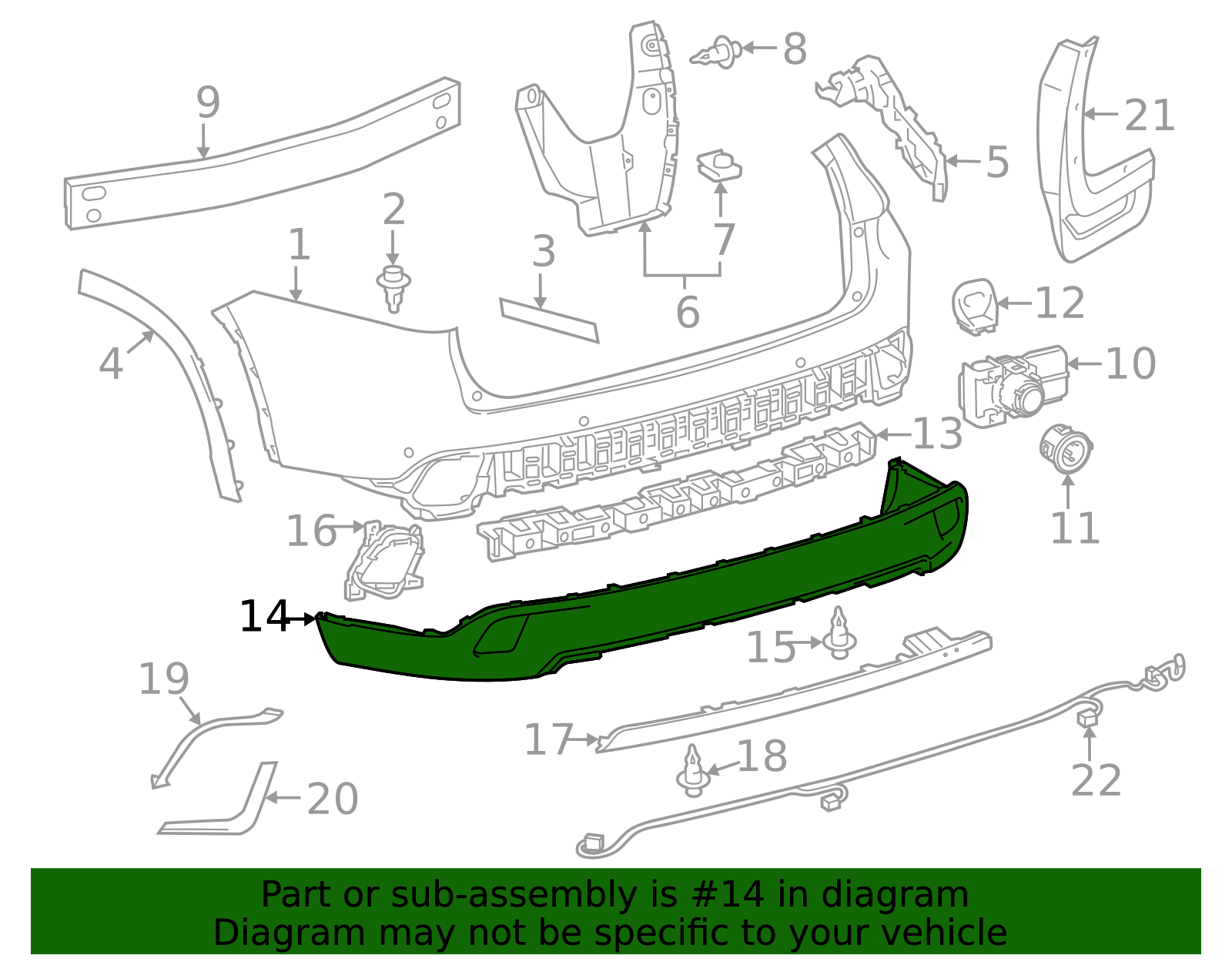 2014-2019 Toyota Highlander Lower Trim Panel 52169-0E070 | Toyota Parts ...