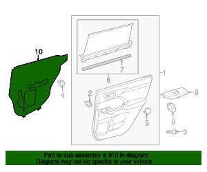 2014-2019 Toyota Highlander Water Shield 67841-0E060 | Toyota Parts Center