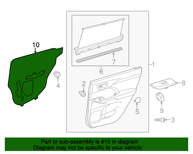 2014-2019 Toyota Highlander Water Shield 67841-0E060 | Toyota Parts Center