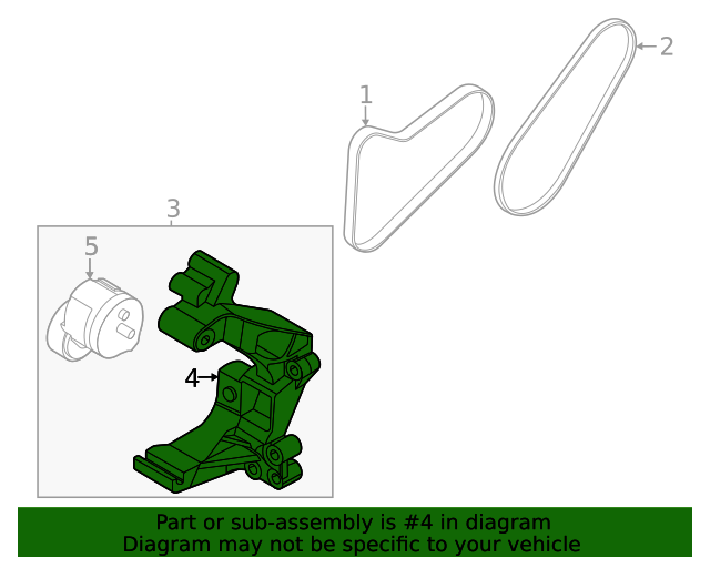 2021-2023 Kia Belt Tensioner Bracket 25251-2S000 | QuirkParts