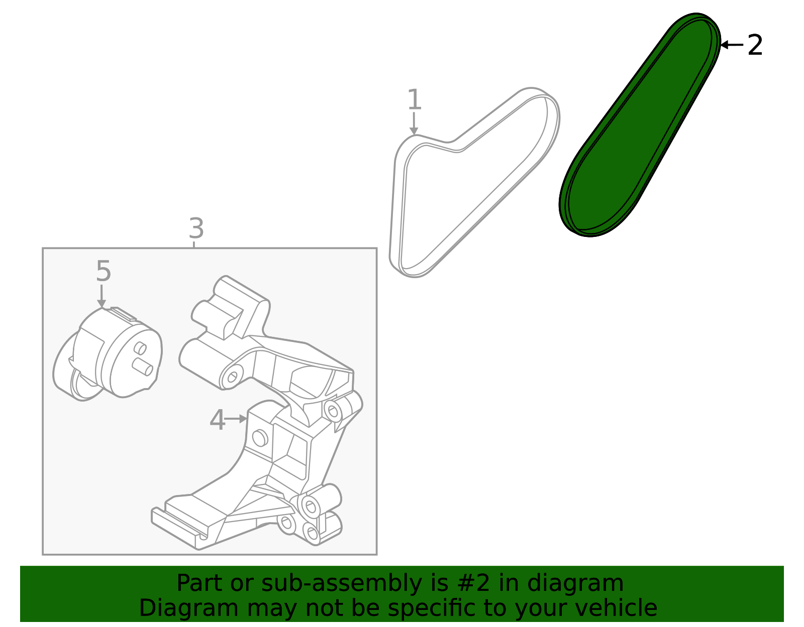 25212-2S050 - Water Pump Belt 2021-2025 Kia | Kia.Parts Store