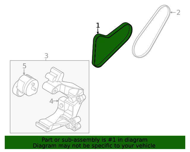 25212-2S000 - Serpentine Belt 2021-2024 Kia | Kia.Parts Store