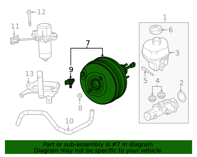 2019 Ram 1500 Power Brake Booster 68398163AA | TascaParts.com