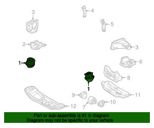 203-240-12-17 - Engine Mount 1998-2003 Mercedes-Benz | AutoNationParts.com
