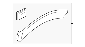 2021-2023 Kia Sorento Wheel Opening Molding 87741-R5000 | QuirkParts