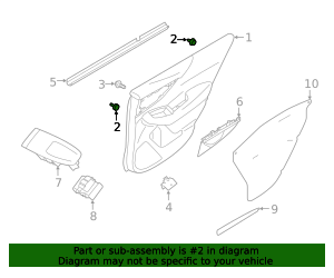 909130213 - Door Trim Panel Clip 2010-2025 Subaru | Subaru Direct Wholesale