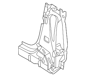 8W7-809-221 - Lock Pillar Reinforced 2018-2023 Audi | Audi OEM Parts