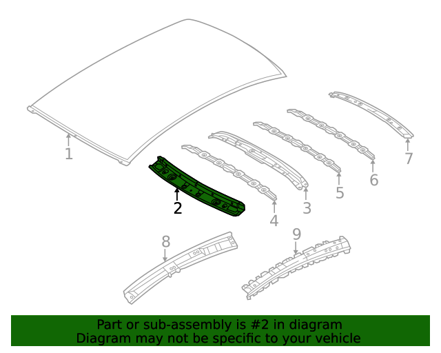2020-2022 Nissan Versa Windshield Header G3210-5EFMA | Coulter Nissan Parts