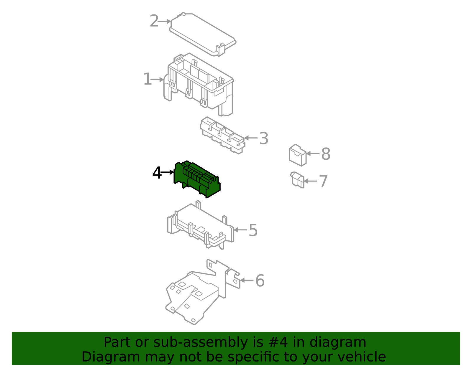 2020-2025 Nissan Versa Fuse Holder 24381-5RB0A | OEM Parts Online